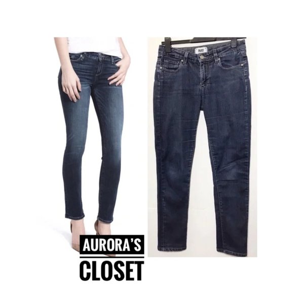 PAIGE | Jeans | Paige 27 Dark Blue Skyline Skinny Jeans | Poshmark